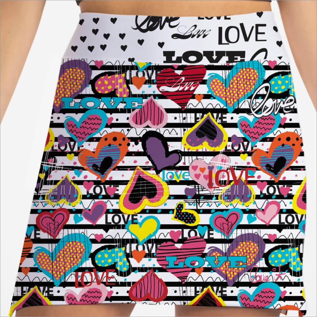 Love it Skort: Valentine's Day Print Skort – Skort Obsession