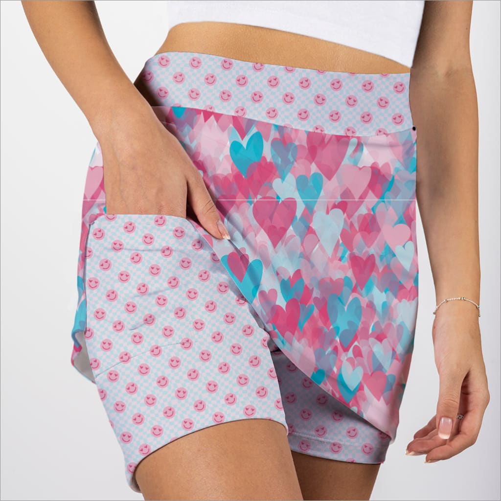 Endless Love Valentine’s Day Skort | Cute Skort with Pockets – Skort ...