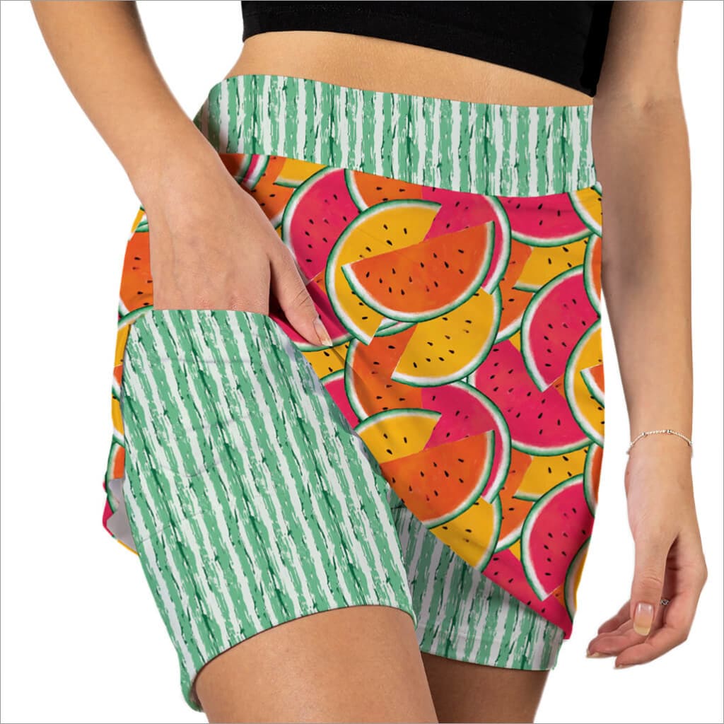 Melon Fest Colorful Skort – A Perfect Hiking Skort & Everyday Wear ...