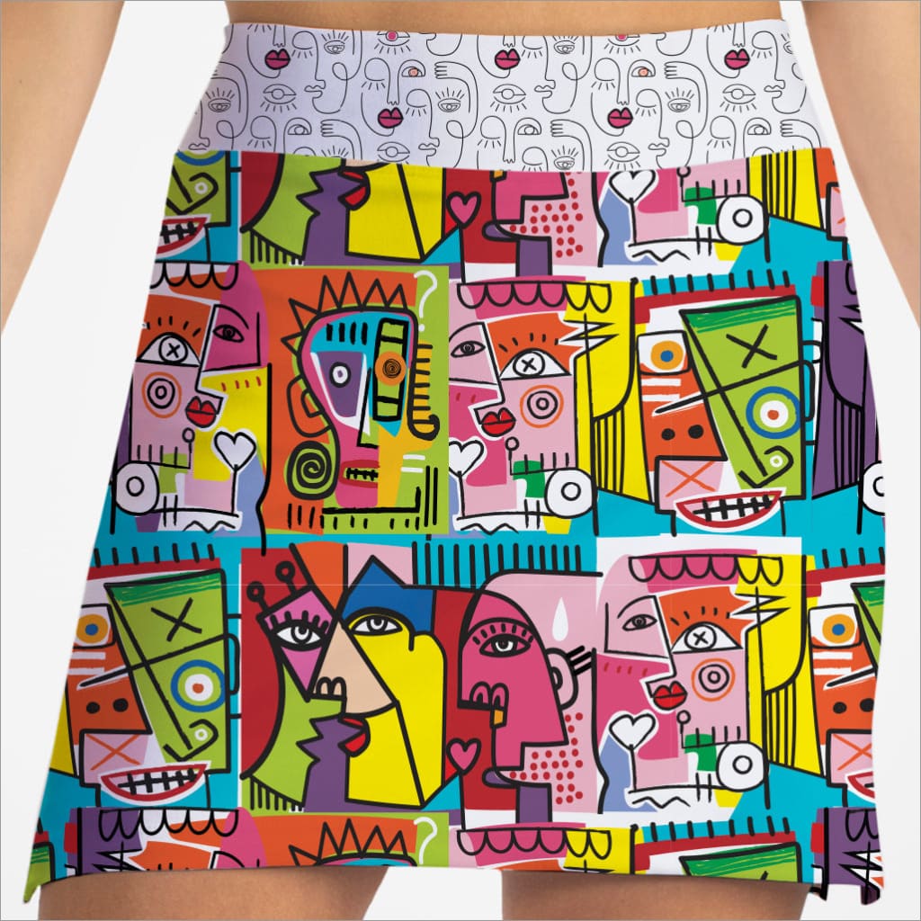PICASS-OH Designer Skort – Bold, Colorful Skort for Active Women ...